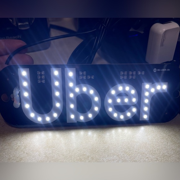 Accessories | Uber White Sign Light | Poshmark